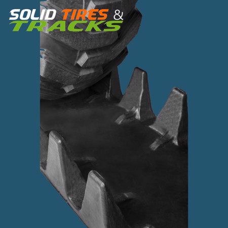 12" Skid steer over the tire rubber tracks for 12-16.5 tires XD Rubber ...